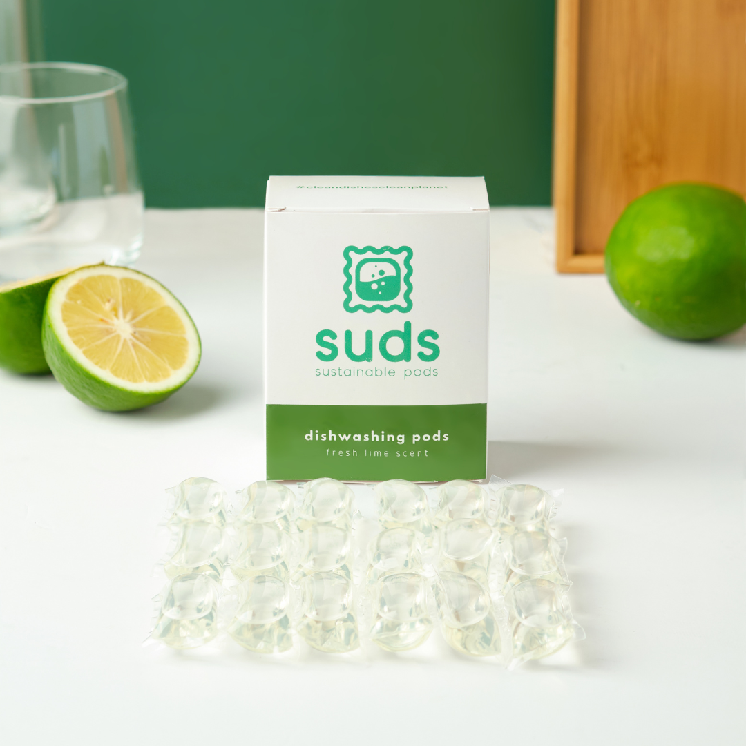 Dishwashing Liquid Pods - Fresh Lime Scent Starter (1 Liter) – Suds ...